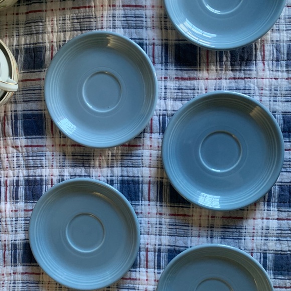 Fiestaware | Dining | 5 Periwinkle Blue Fiesta Saucers | Poshmark